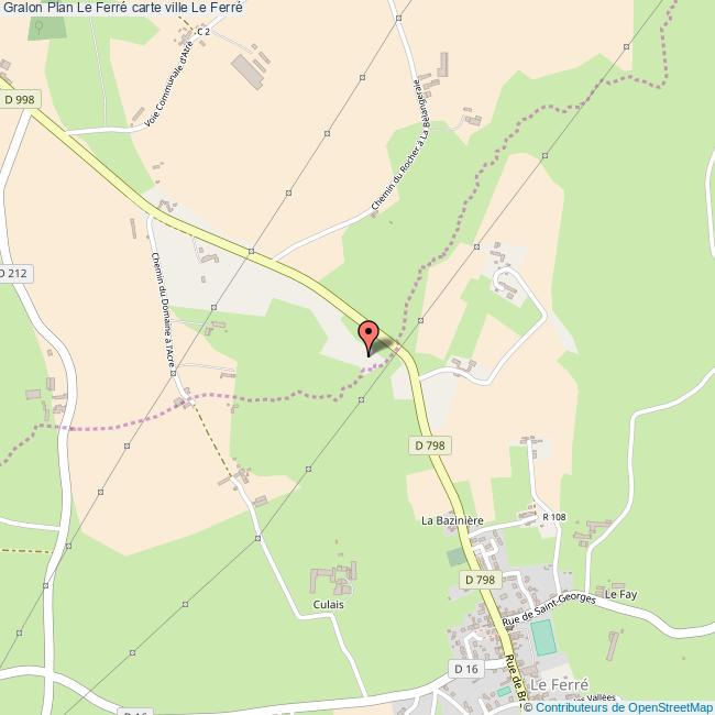 Plan Le Ferré carte ville Le Ferré