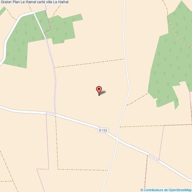 Plan Le Hamel carte ville Le Hamel