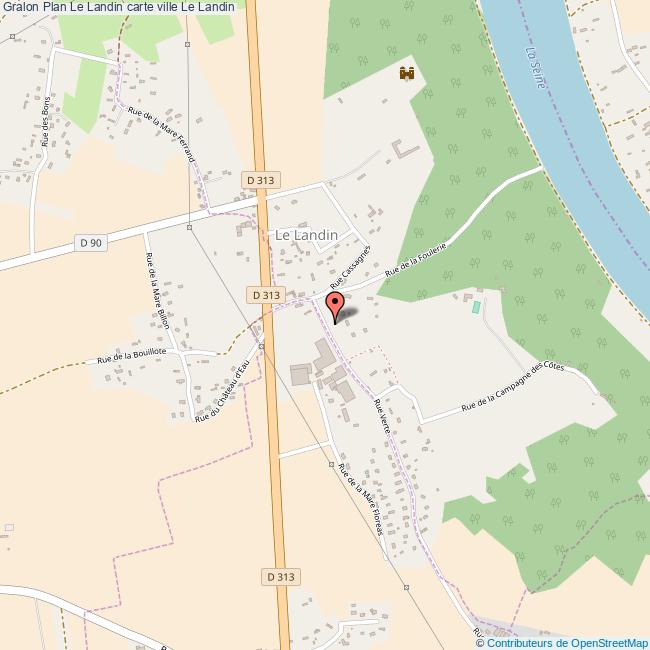 Plan Le Landin carte ville Le Landin