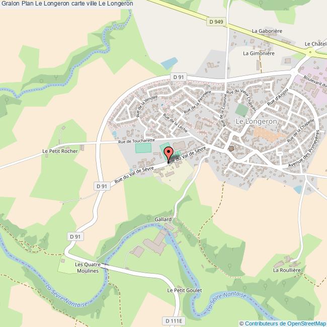 Plan Le Longeron carte ville Le Longeron