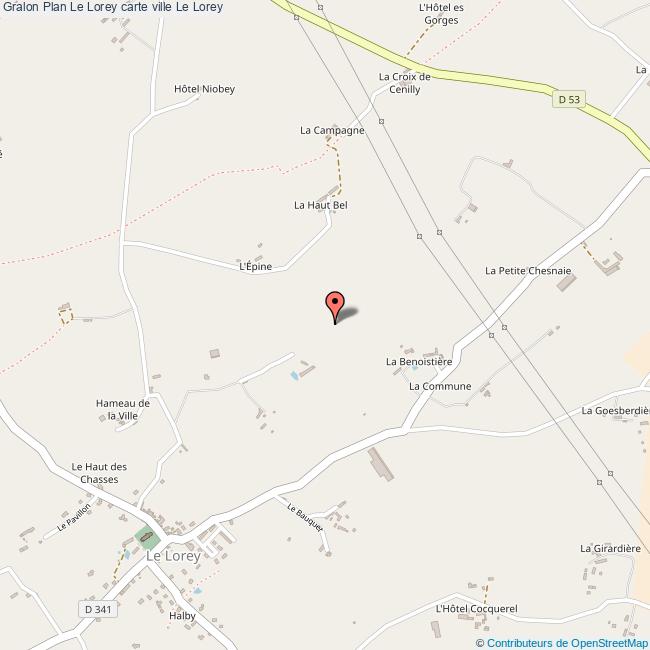 Plan Le Lorey carte ville Le Lorey