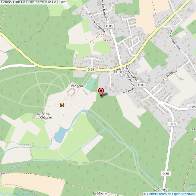 Plan Le Luart carte ville Le Luart