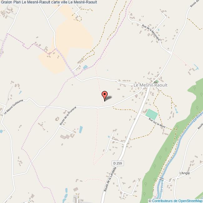 Plan Le Mesnil-Raoult carte ville Le Mesnil-Raoult