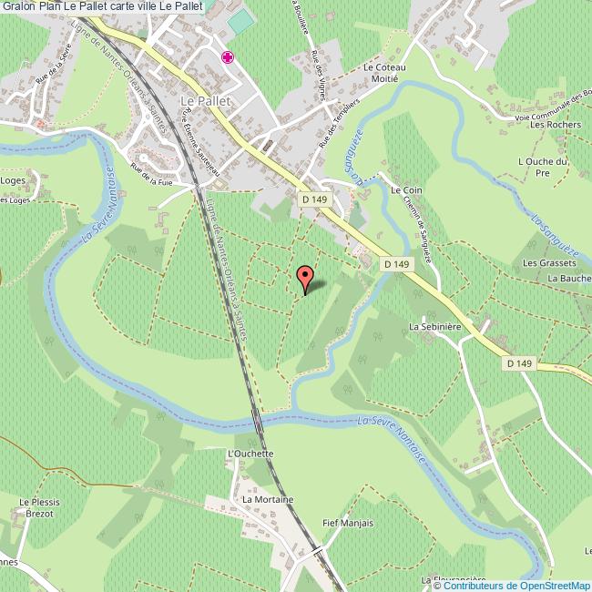 Plan Le Pallet carte ville Le Pallet