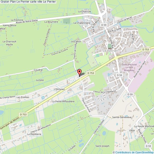 Plan Le Perrier carte ville Le Perrier