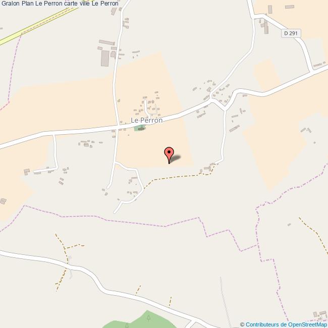 Plan Le Perron carte ville Le Perron