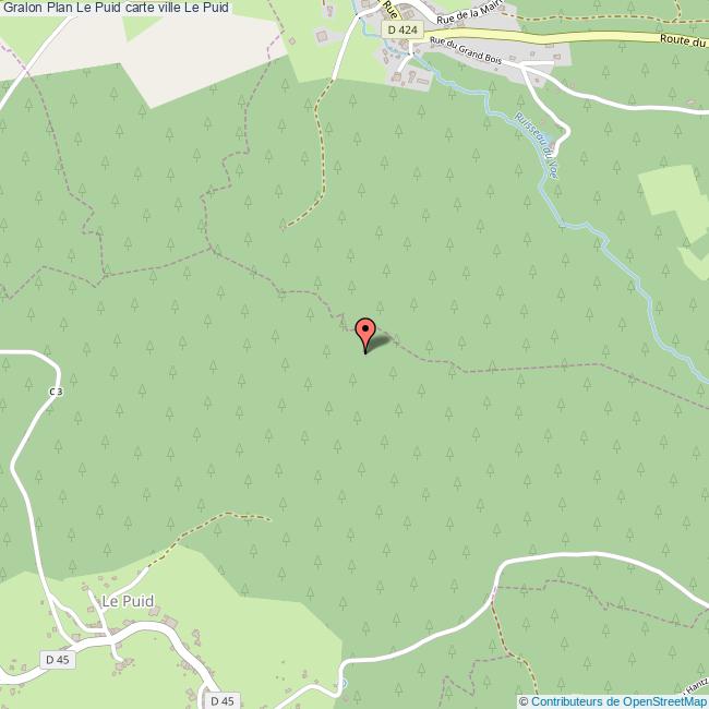 Plan Le Puid carte ville Le Puid