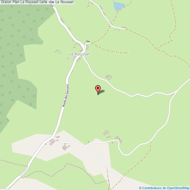 Plan Le Rousset carte ville Le Rousset