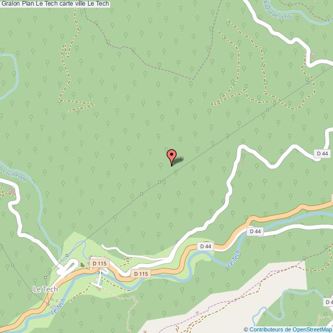 Plan Le Tech carte ville Le Tech
