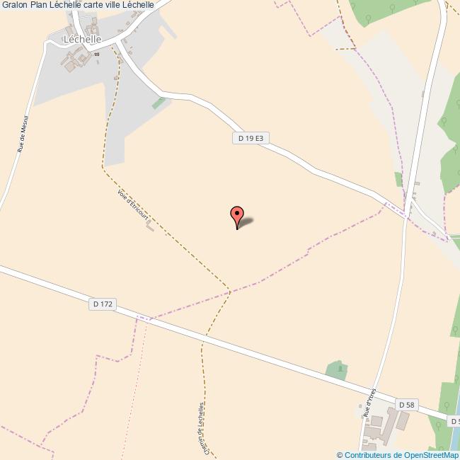 Plan Léchelle carte ville Léchelle