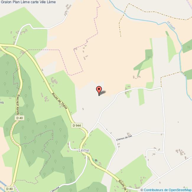 Plan Lème carte ville Lème