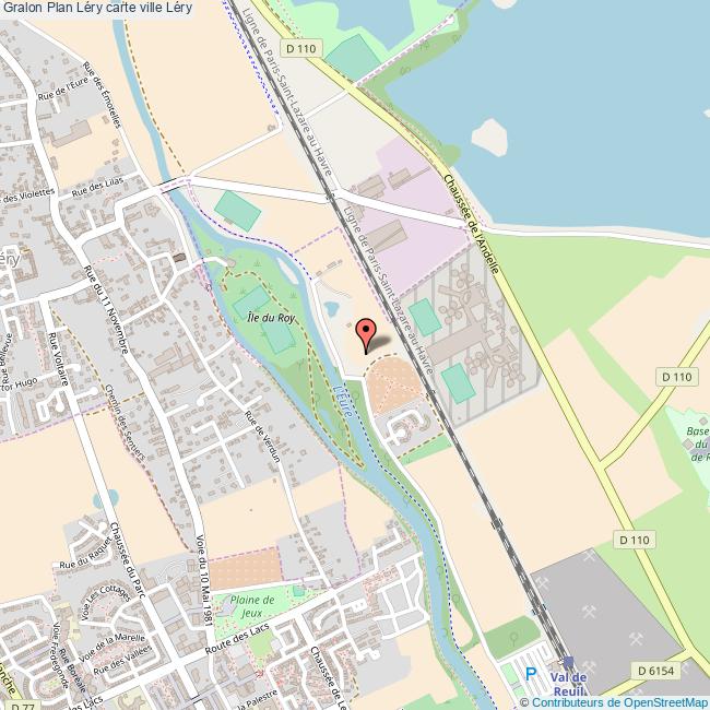 Plan Léry carte ville Léry