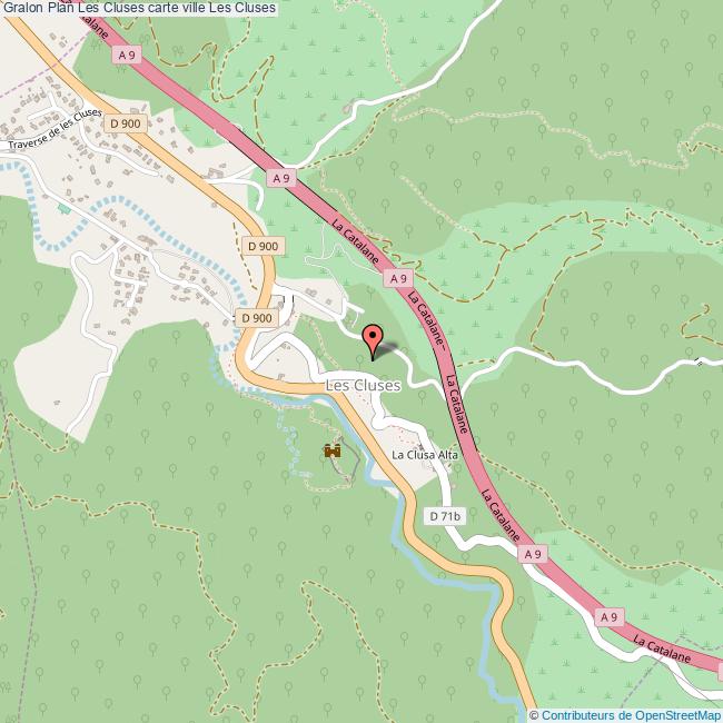 Plan Les Cluses carte ville Les Cluses