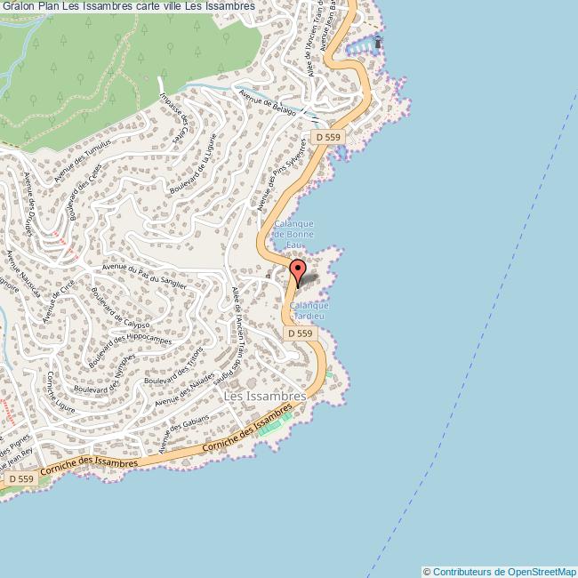 Plan Les Issambres carte ville Les Issambres