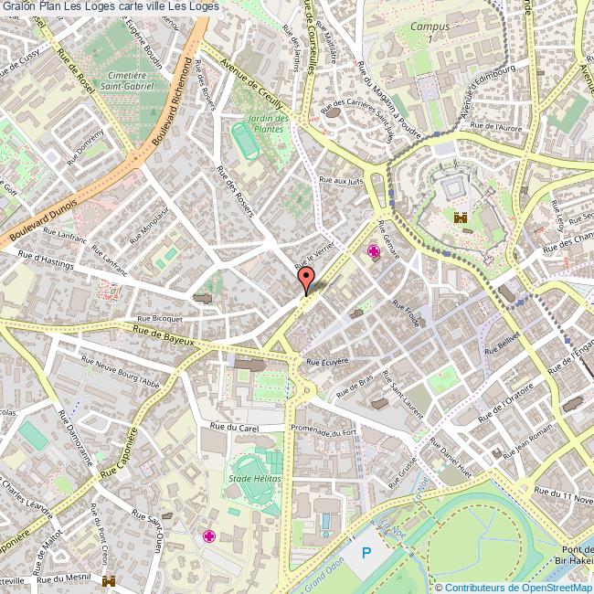 Plan Les Loges carte ville Les Loges