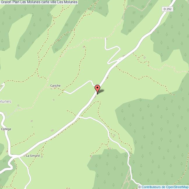 Plan Les Molunes carte ville Les Molunes