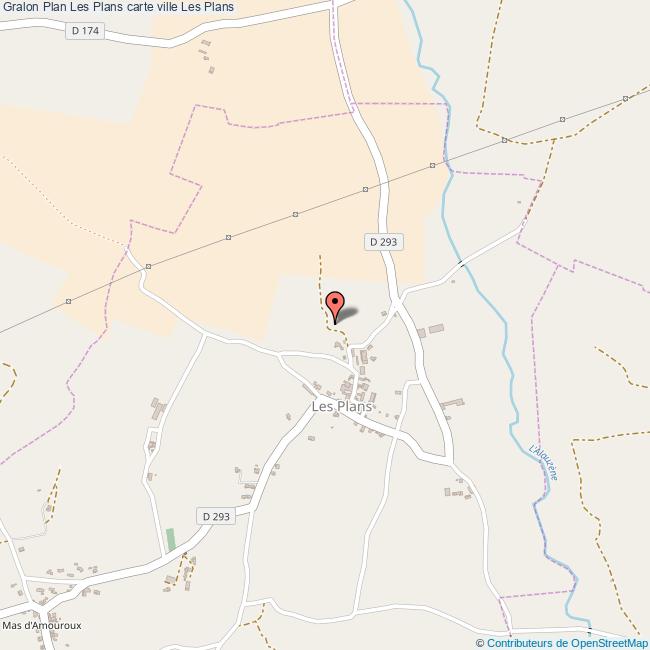 Plan Les Plans carte ville Les Plans