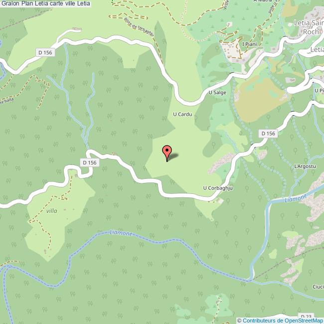 Plan Letia carte ville Letia