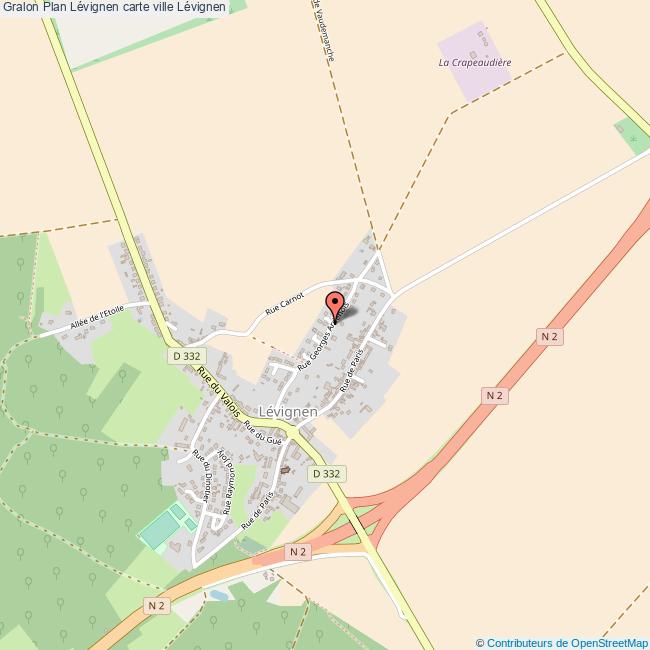 Plan Lévignen carte ville Lévignen
