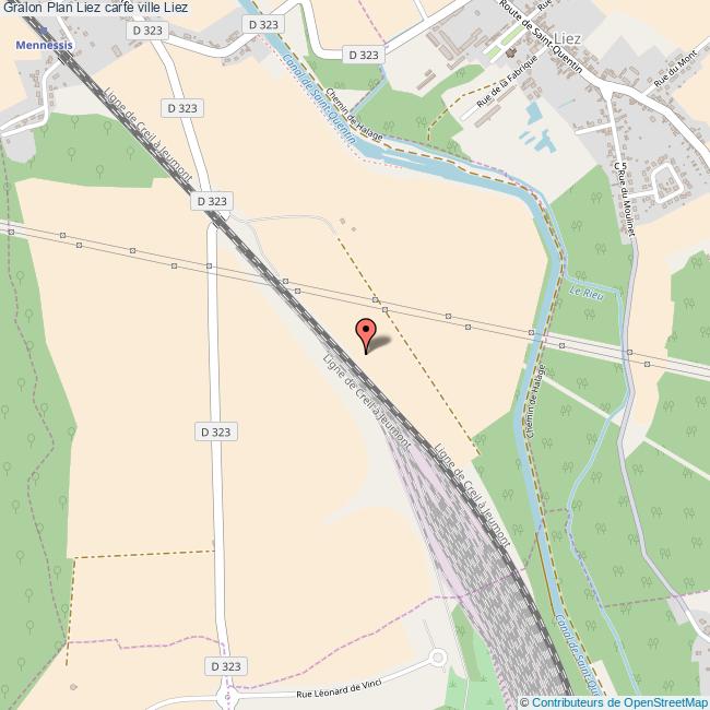 Plan Liez carte ville Liez