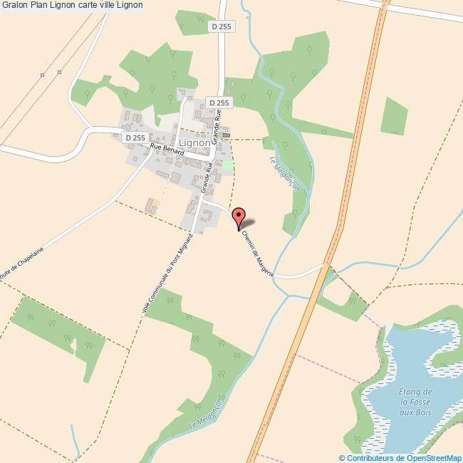 Plan Lignon carte ville Lignon