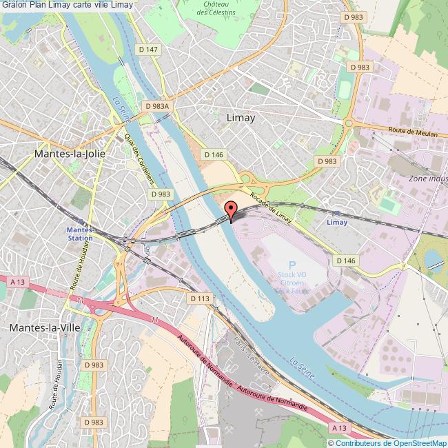 Plan Limay carte ville Limay