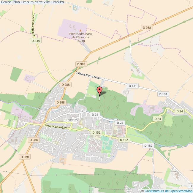 Plan Limours carte ville Limours