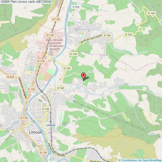 Plan Limoux carte ville Limoux