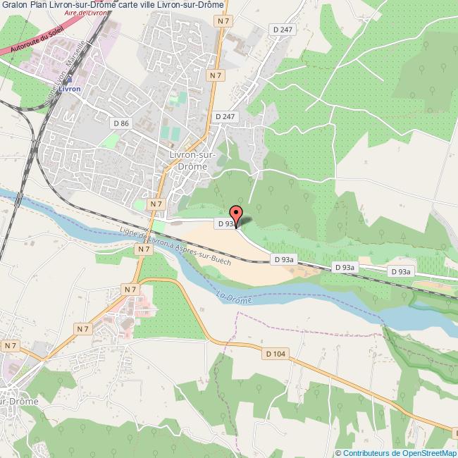 Plan Livron-sur-Drôme carte ville Livron-sur-Drôme