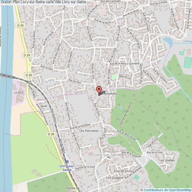 Plan Livry-sur-Seine carte ville Livry-sur-Seine