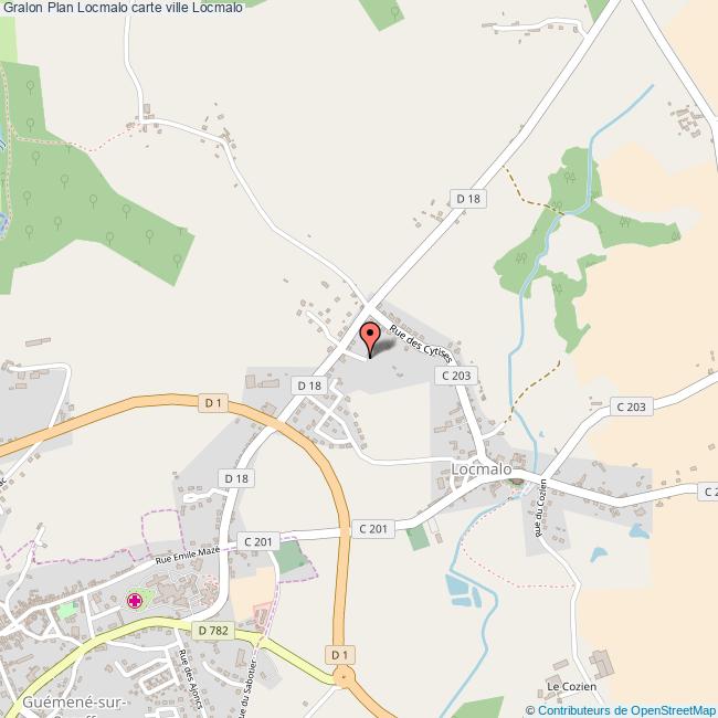 Plan Locmalo carte ville Locmalo