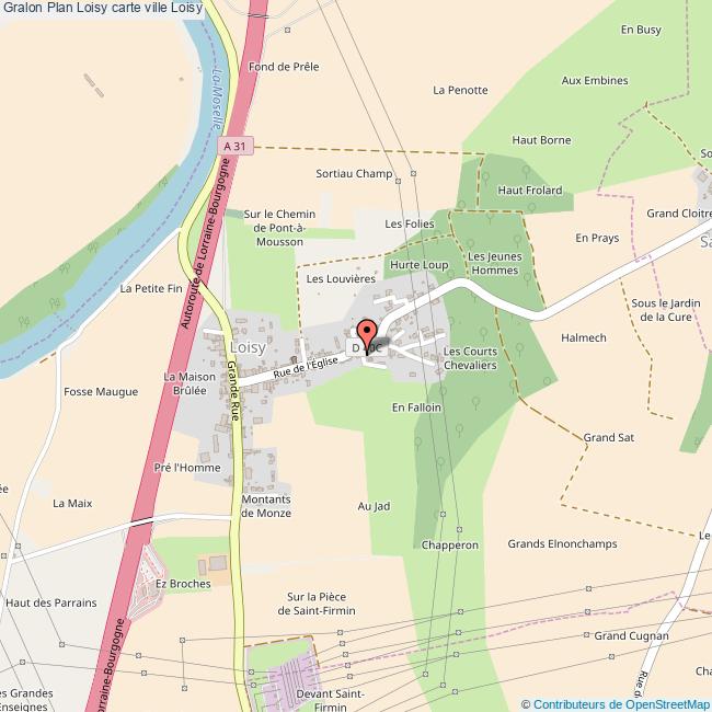 Plan Loisy carte ville Loisy
