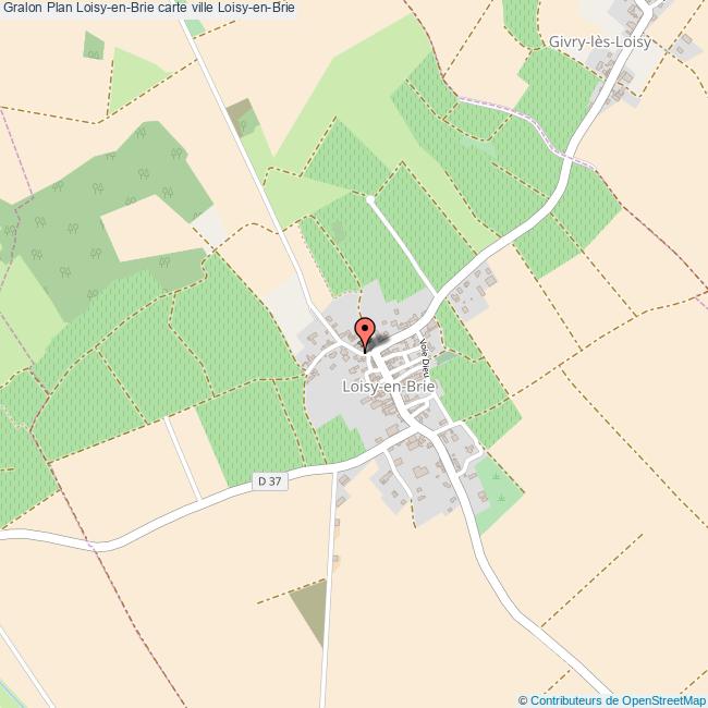 Plan Loisy-en-Brie carte ville Loisy-en-Brie