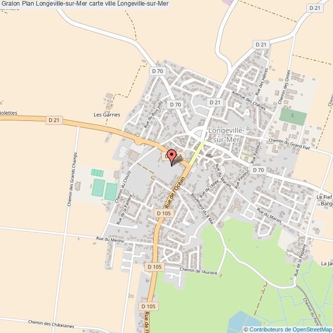 Plan Longeville-sur-Mer carte ville Longeville-sur-Mer