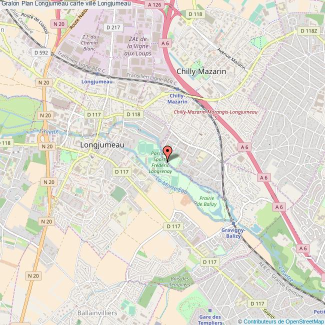 Plan Longjumeau carte ville Longjumeau