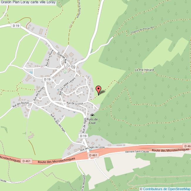 Plan Loray carte ville Loray
