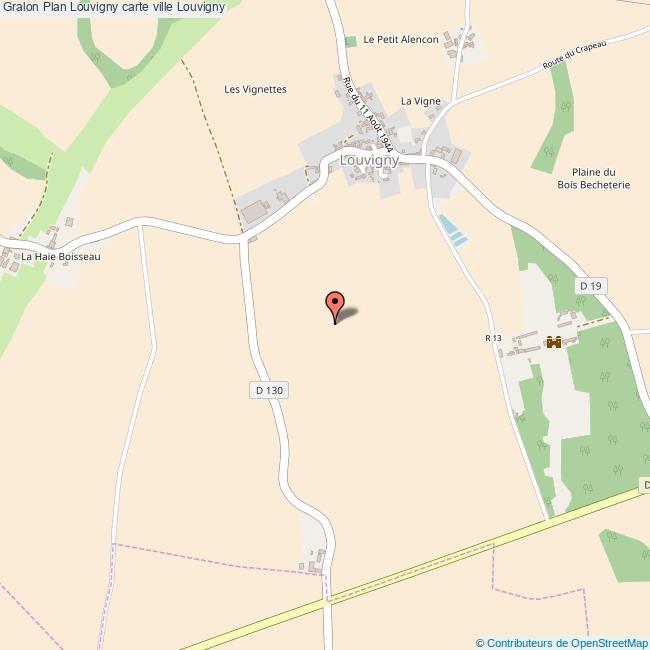 Plan Louvigny carte ville Louvigny