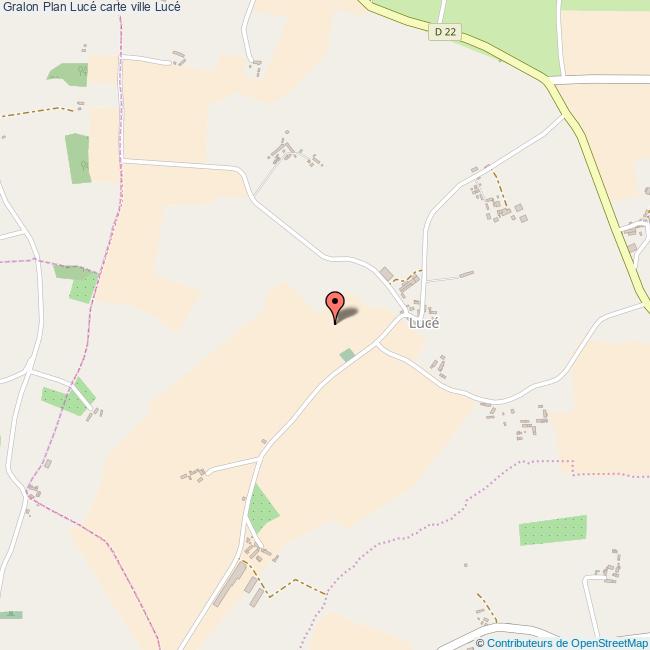 Plan Lucé carte ville Lucé