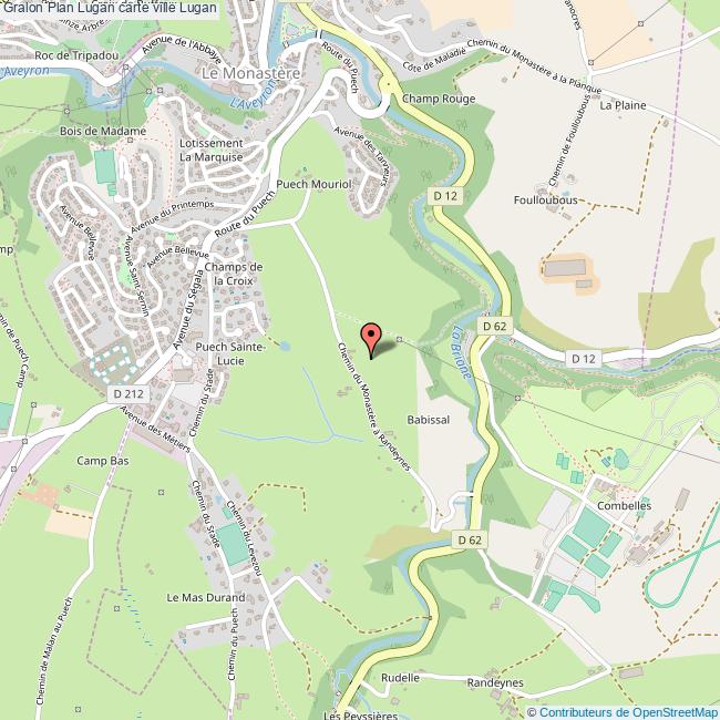 Plan Lugan carte ville Lugan