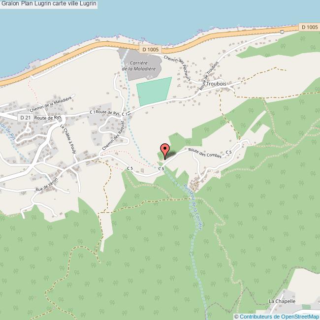Plan Lugrin carte ville Lugrin
