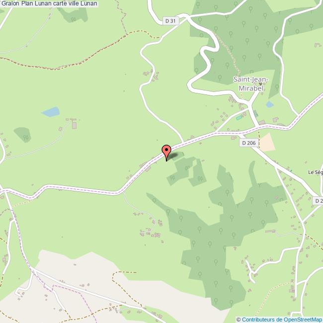 Plan Lunan carte ville Lunan