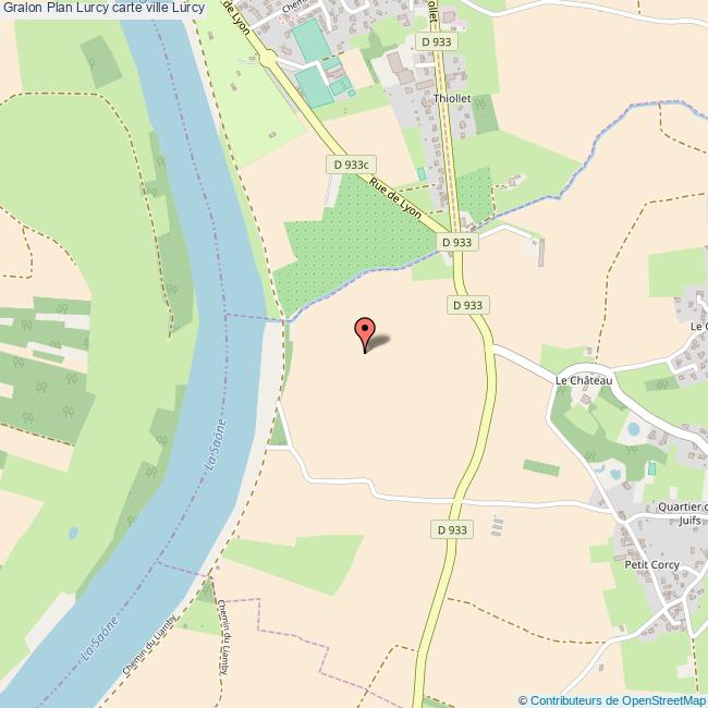 Plan Lurcy carte ville Lurcy