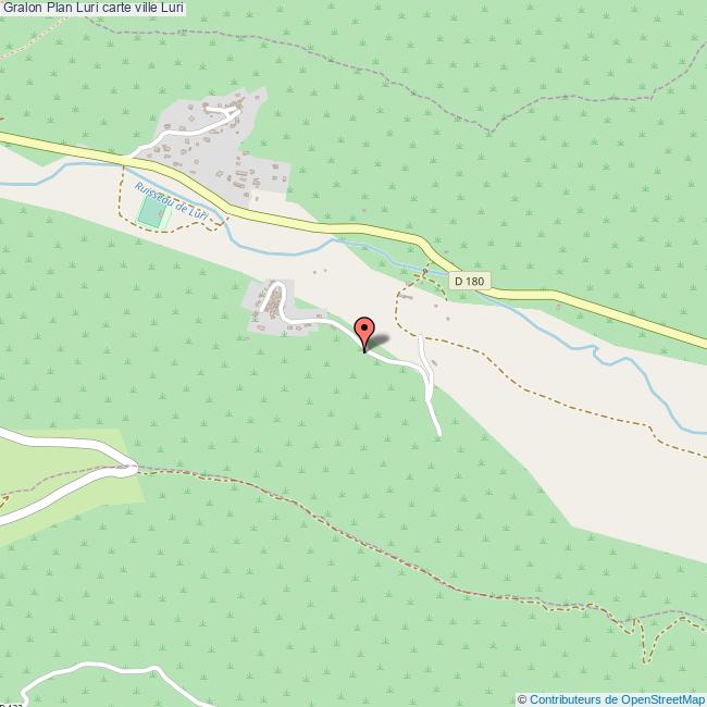 Plan Luri carte ville Luri