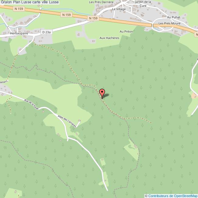 Plan Lusse carte ville Lusse