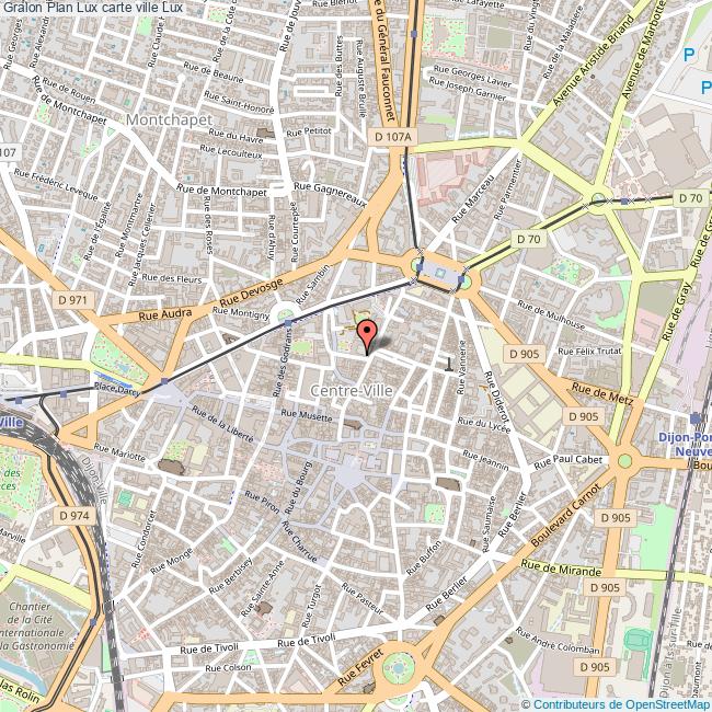 Plan Lux carte ville Lux