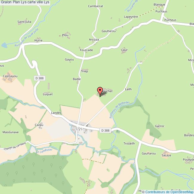 Plan Lys carte ville Lys