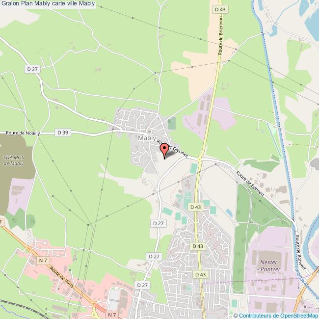 Plan Mably carte ville Mably