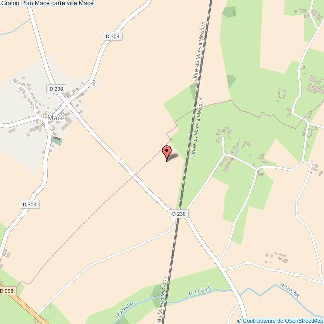 Plan Macé carte ville Macé