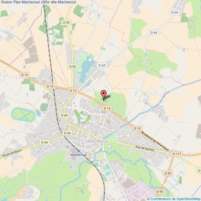 Plan Machecoul carte ville Machecoul