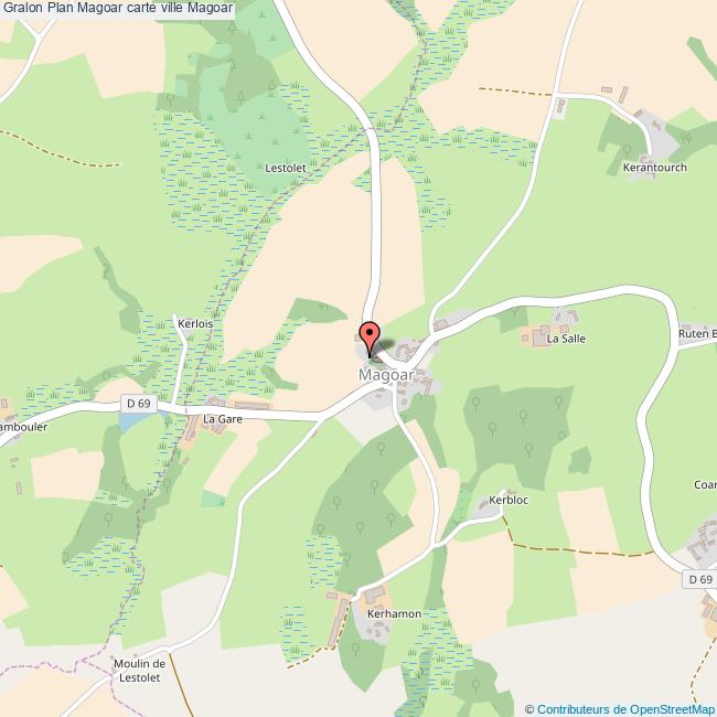 Plan Magoar carte ville Magoar